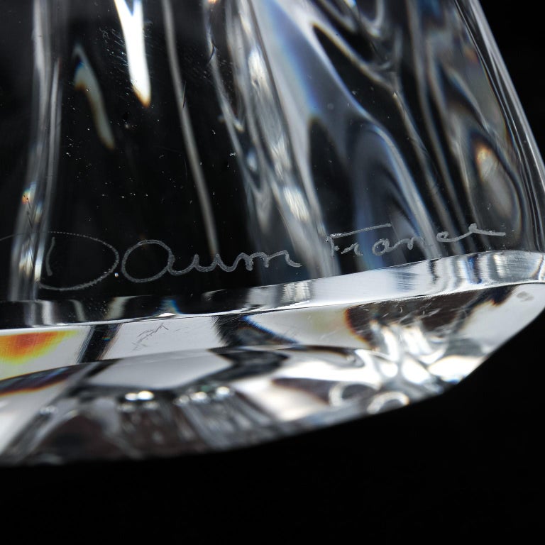 Daum Crystal Bird Sculpture at 1stDibs