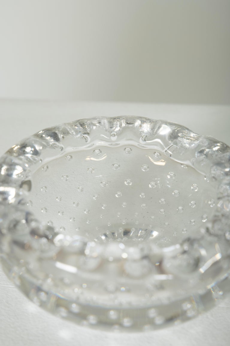Daum Crystal Bubble Ashtray, France For Sale at 1stDibs