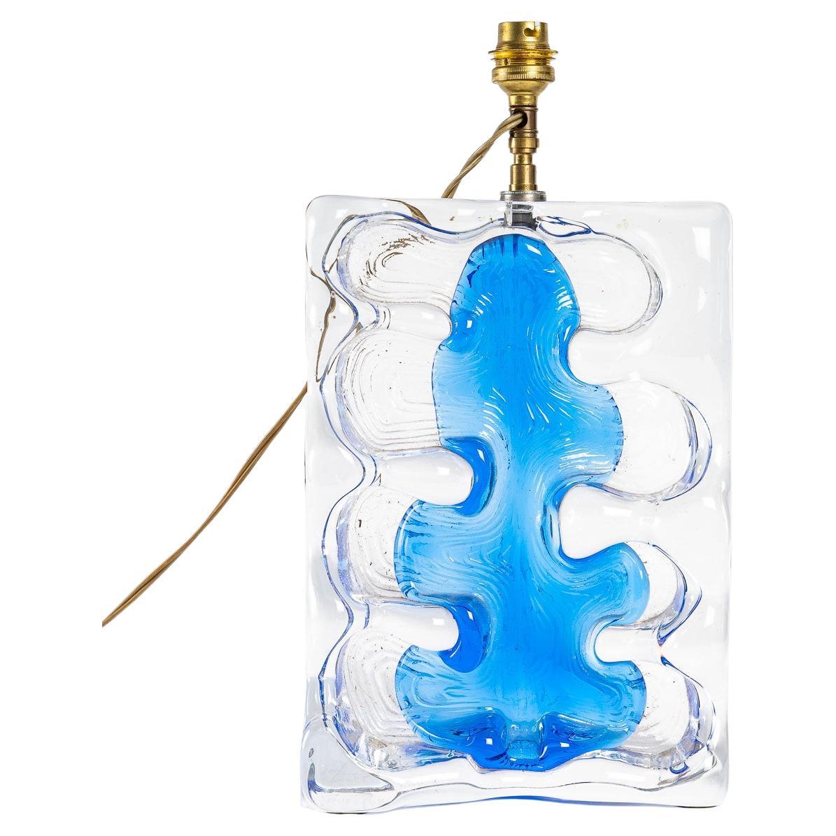 Jean Daum Crystal Table Lamp, 1960s For Sale at 1stDibs