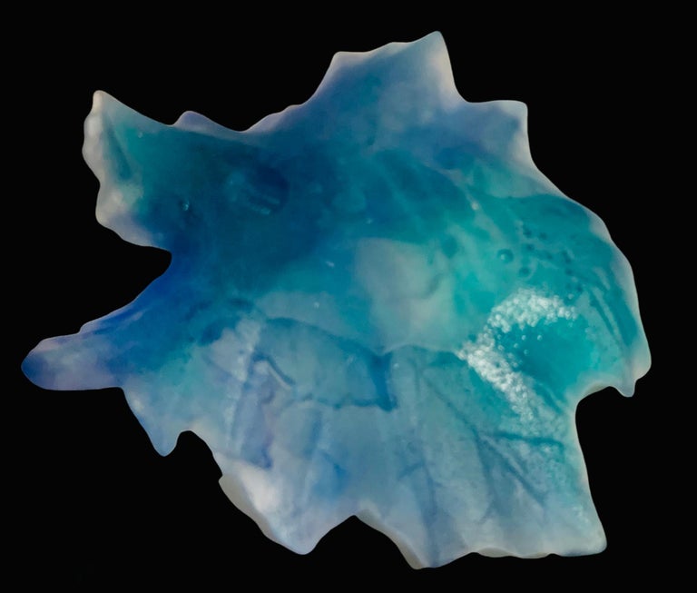 Daum Crystal Pate de Verre Flower Bowl For Sale at 1stDibs