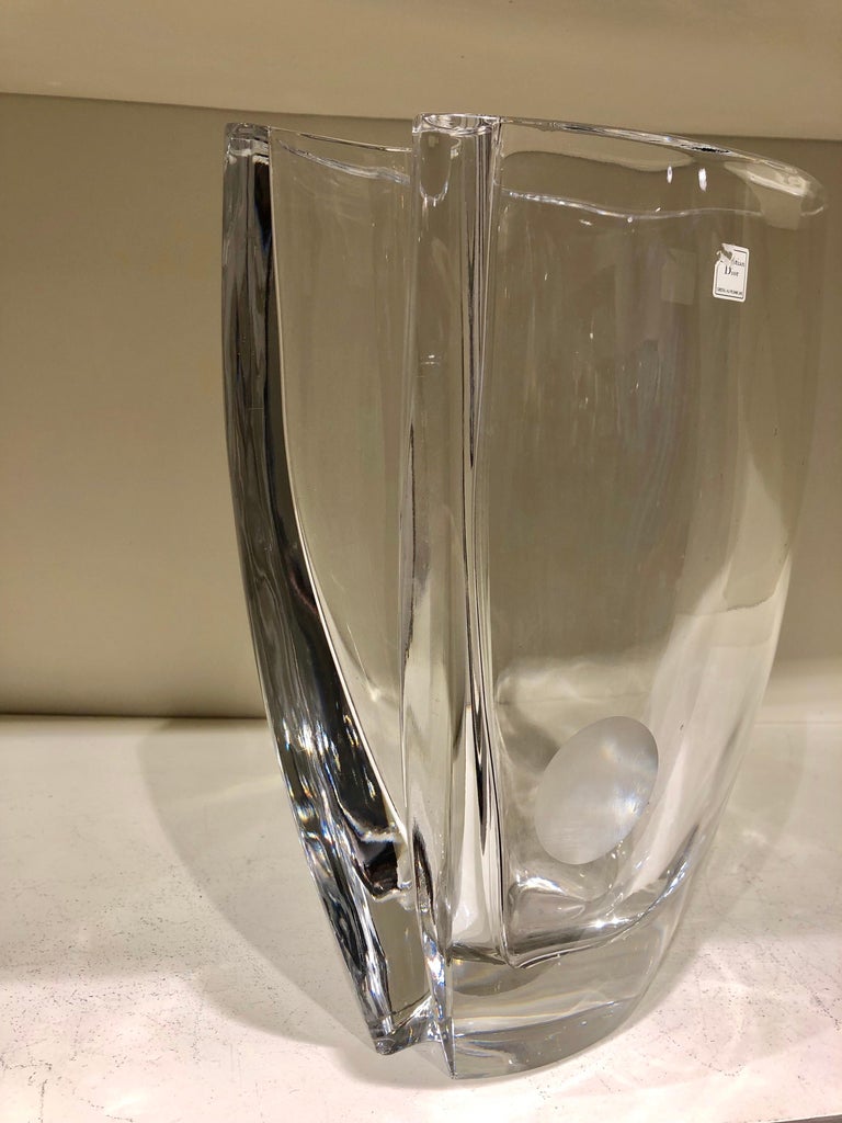 Daum Crystal Vase for Christian Dior at 1stDibs
