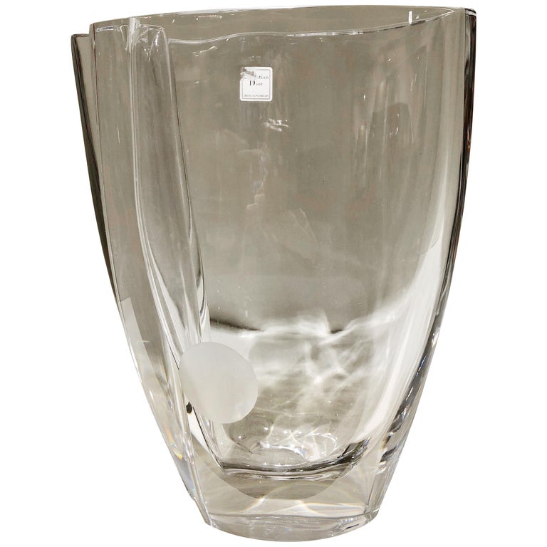 Daum Crystal Vase for Christian Dior at 1stDibs