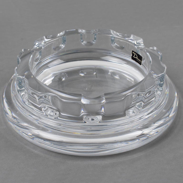 Daum France Crystal Cigar Ashtray Decorative Bowl Catchall, 1970s For ...