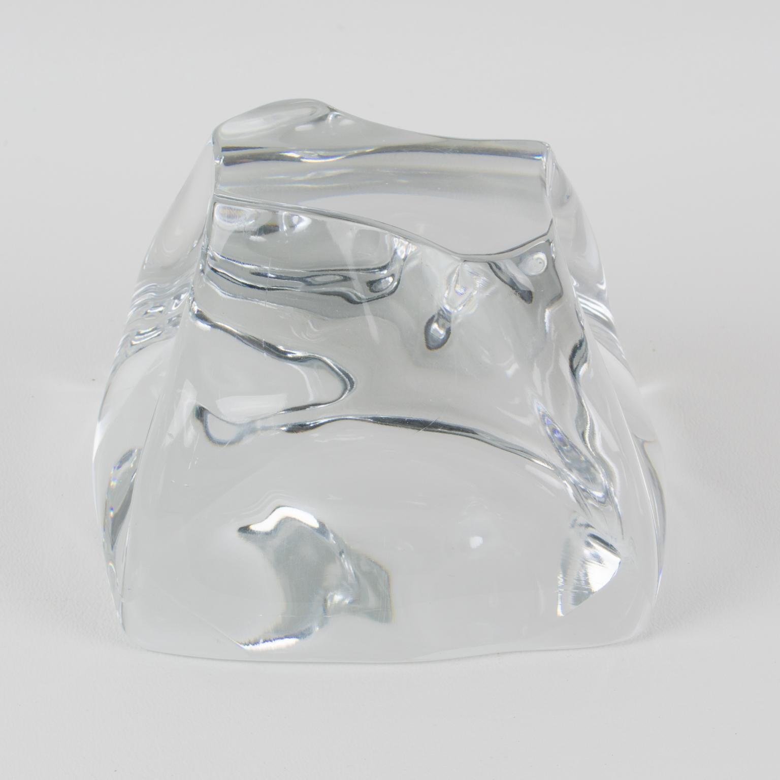 Daum France Crystal Desktop Accessory Paperweight Sculpture For Sale at ...