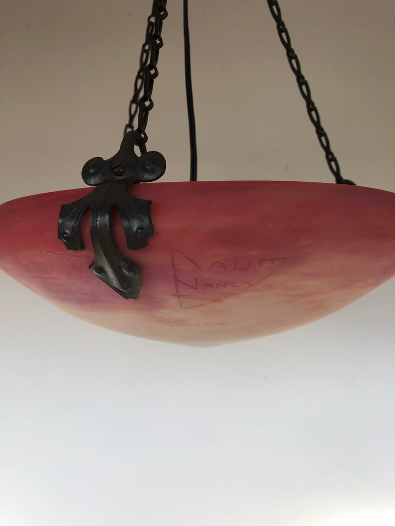 Daum Nancy and Majorelle Art Deco Suspension For Sale at 1stDibs