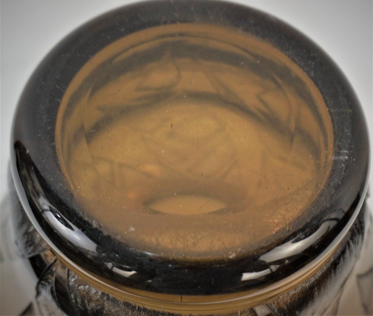 Daum Nancy Art Deco Acid Cut Vase at 1stDibs