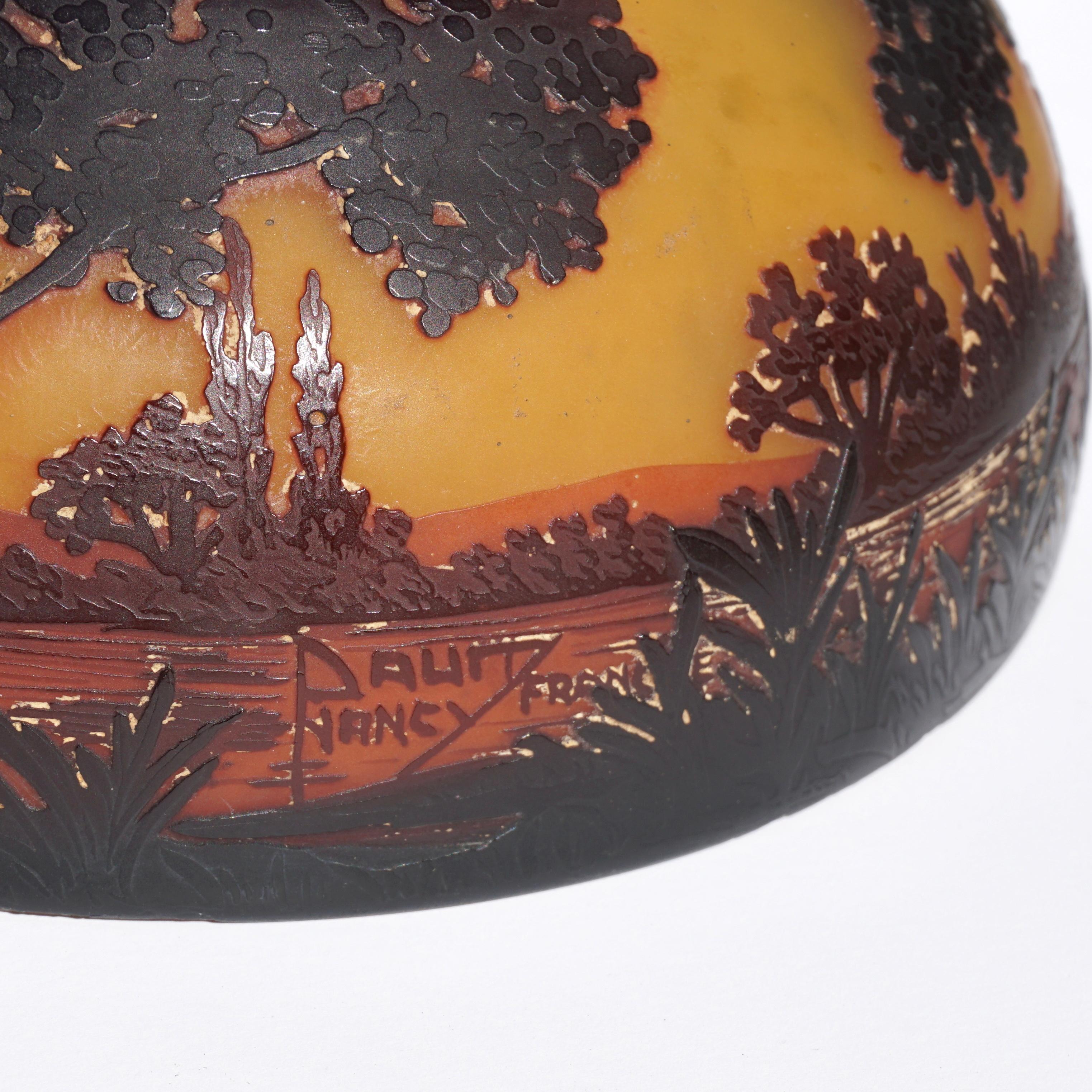 Daum Nancy Cameo Scenic Table Lamp For Sale at 1stDibs | daum nancy lamp
