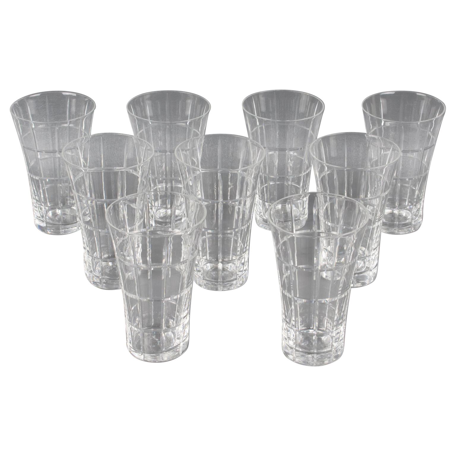 Mid-Century Modern Blendo Glass Orange and Green Ombre Beverage Barware ...