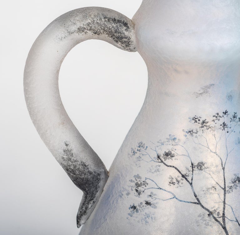 Daum Nancy "Dutch Scene" Vase For Sale at 1stDibs