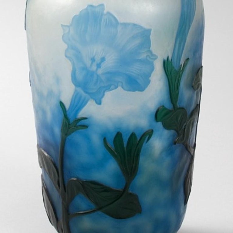Daum Nancy French Art Nouveau Cameo Glass Vase For Sale at 1stDibs ...