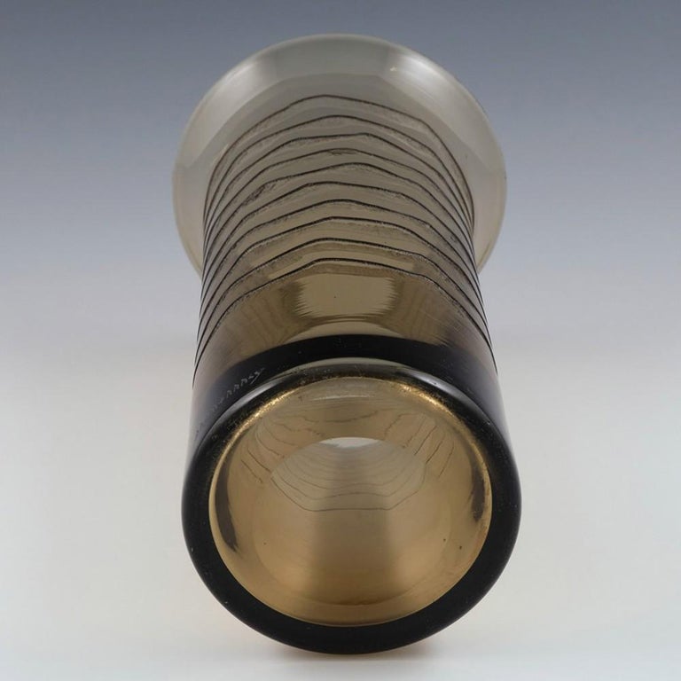 Daum Nancy Geometric Art Deco Vase, c1935 For Sale at 1stDibs