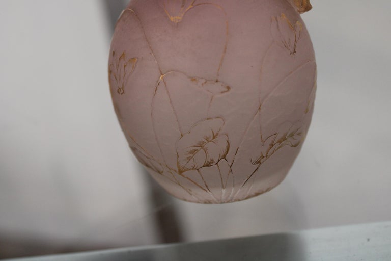 Daum Nancy Glass Bottle, France, 20th Century For Sale at 1stDibs