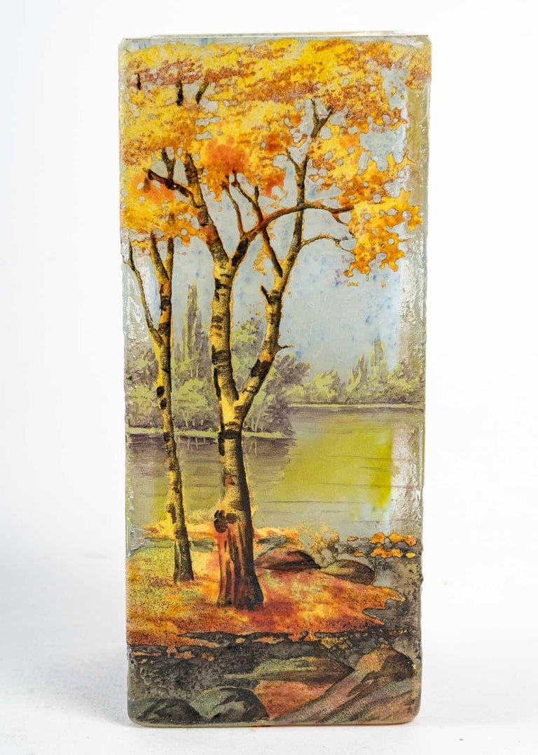 Daum Nancy Glass Paste, Vase, 1900 at 1stDibs