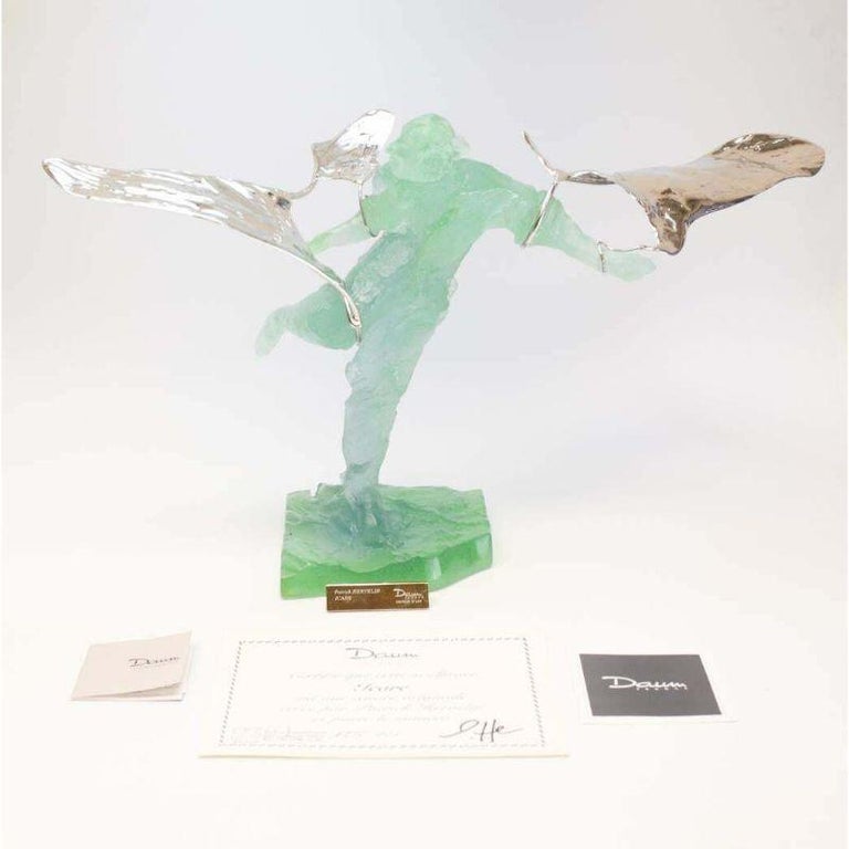 Daum Pate De Verre Art Glass Icare Sculpture by Patrick Haverlin, Ltd ...