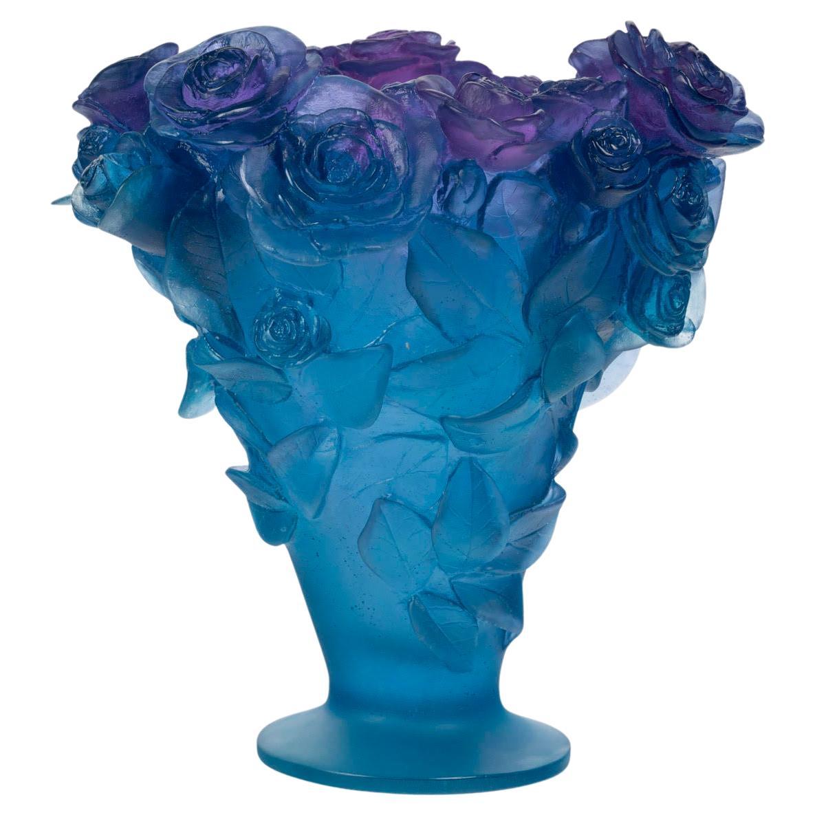 Daum Vase, Ultraviolet Tulip Model, 20th Century. For Sale at 1stDibs