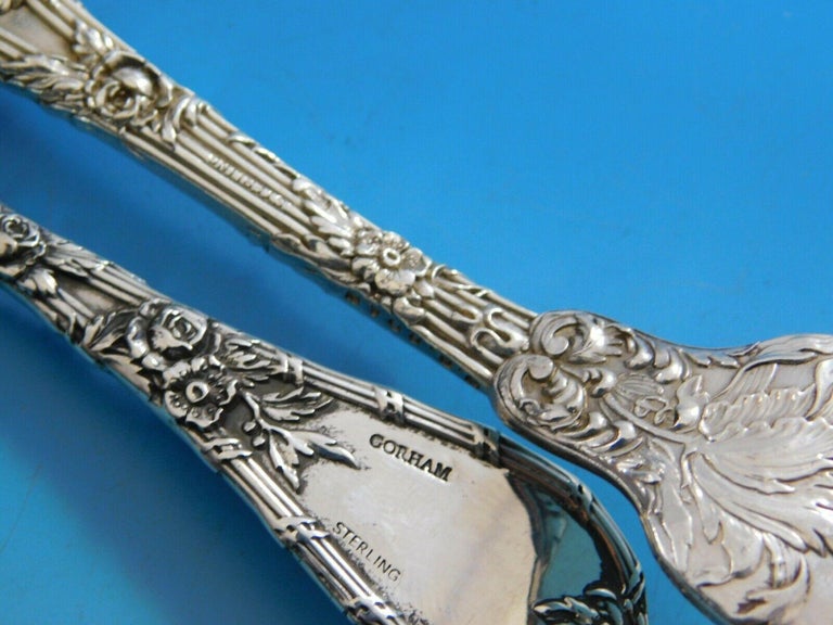 Dauphin by Durgin Gorham Sterling Silver Flatware Set 12 Service 92 Pcs ...