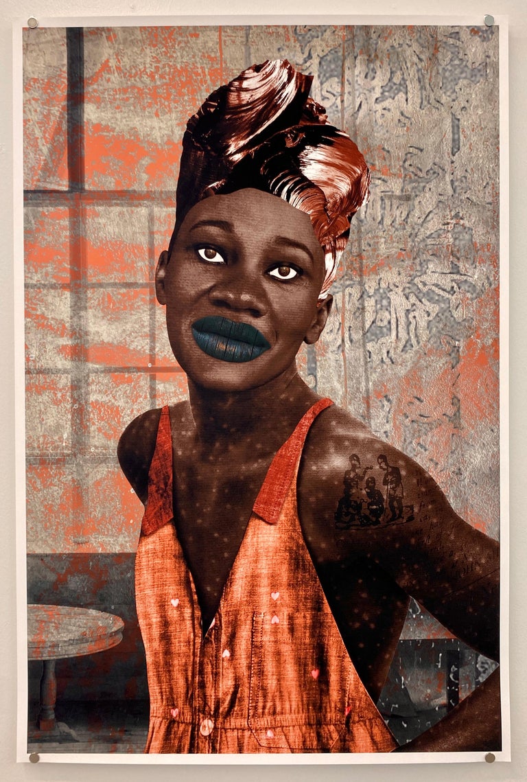 Dave McClinton - Challenger, Contemporary Figurative Digital Collage on ...