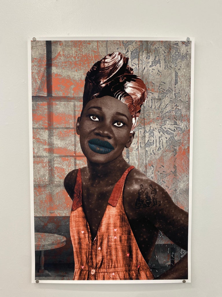 Dave McClinton - Challenger, Contemporary Figurative Digital Collage on ...