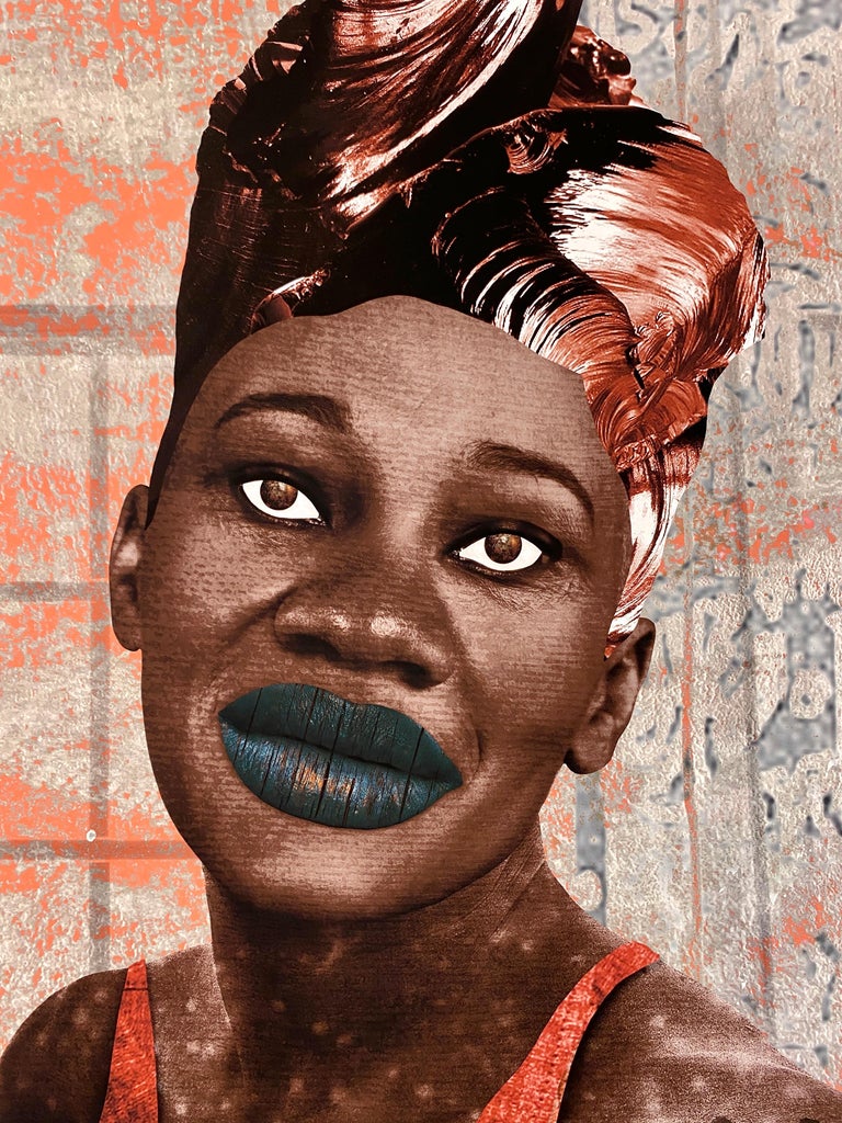 Dave McClinton - Challenger, Contemporary Figurative Digital Collage on ...