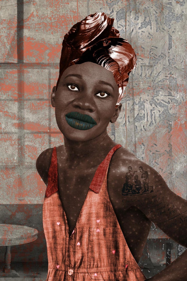 Dave McClinton - Challenger, Contemporary Figurative Digital Collage on ...