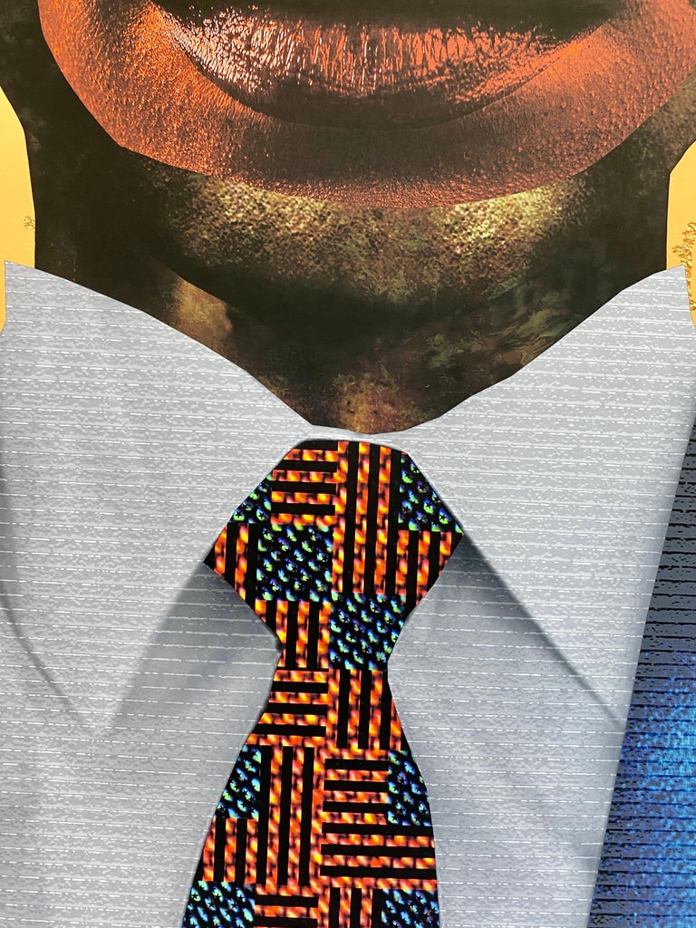 Dave McClinton - Contend, Contemporary Figurative Digital Collage on ...