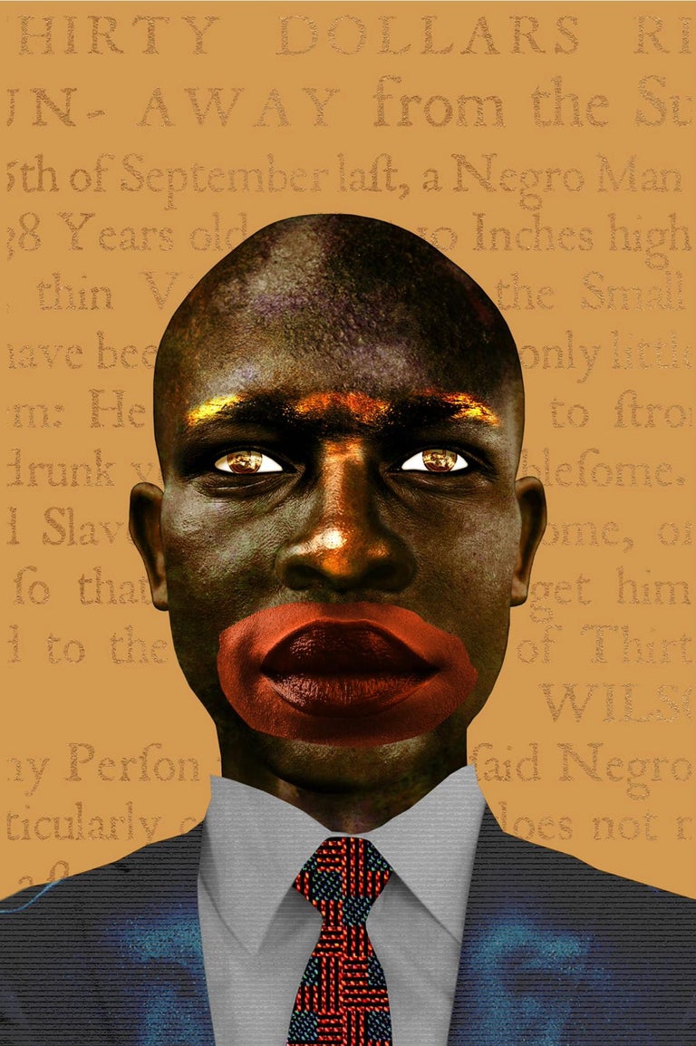 Dave McClinton - Contend, Contemporary Figurative Digital Collage on ...