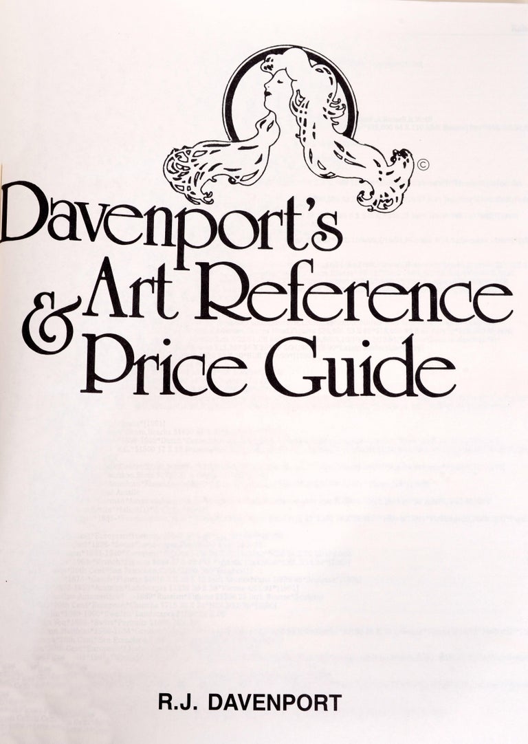 Davenport's Art Reference and Price Guide 2 Volumes by R. J. Davenport ...