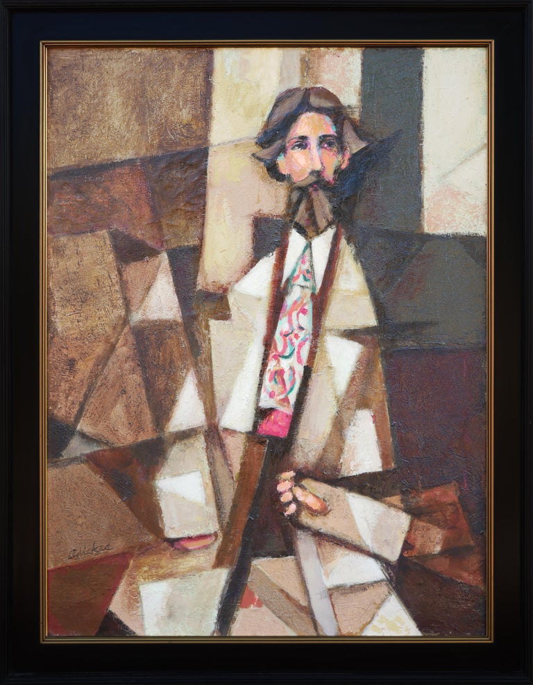 David Adickes - "Cubist Artist, Nice Tie" Colorful Abstract Cubist ...