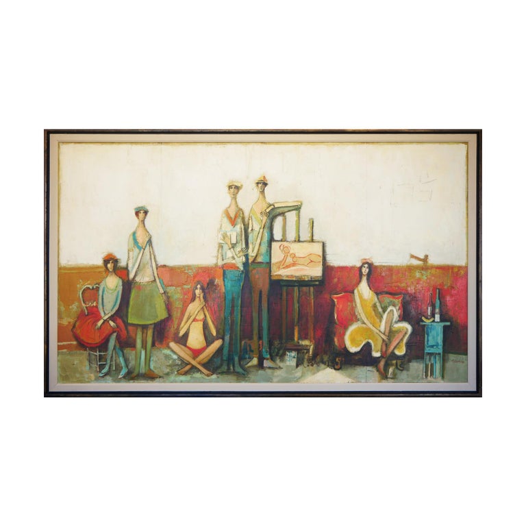 David Adickes - Modern Abstract Colorful Six Figure Group Portrait ...