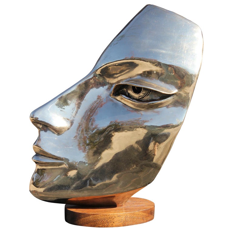 David Adickes - "Julie" Modern Abstract Bronze Female Bust Portrait ...