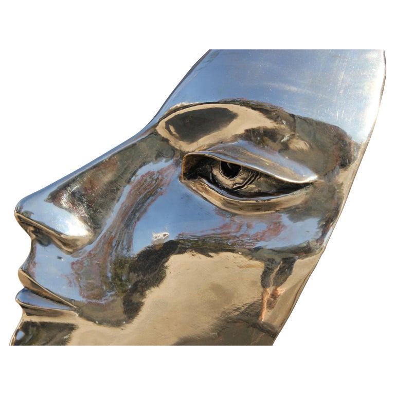 David Adickes - "Julie" Modern Abstract Bronze Female Bust Portrait ...