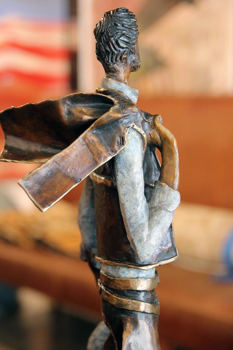 David Adickes - Modern Abstract Western Cowboy Bronze Metal Sculpture ...