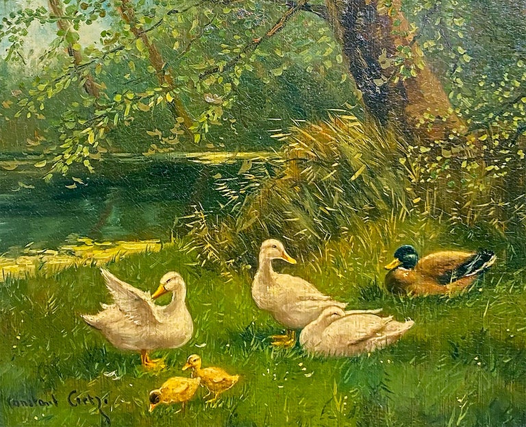 David Adolf Constant Artz - Journée des canards En vente sur 1stDibs