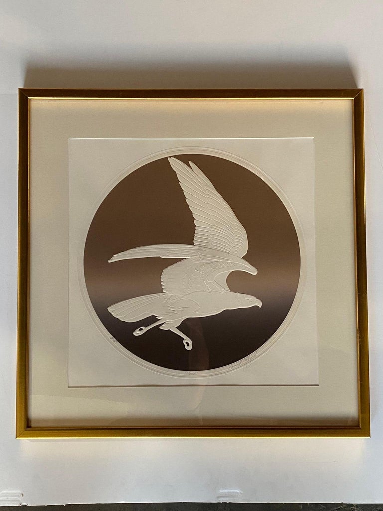 David Allgood "Hawk" Signed Serigraph For Sale at 1stDibs