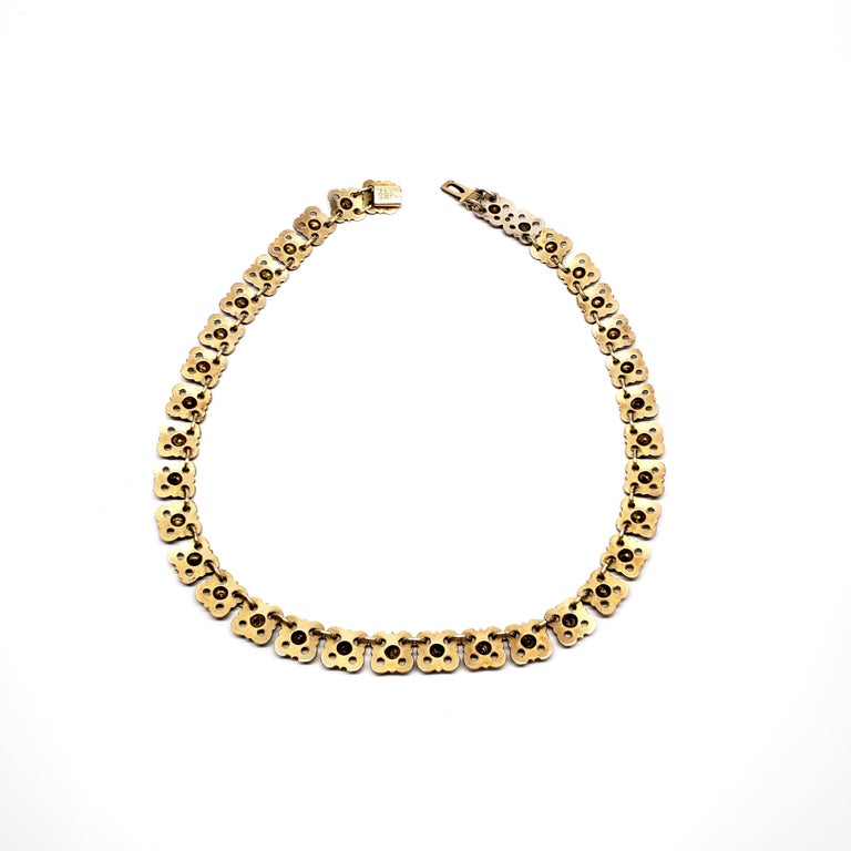 David Andersen Gold Vermeil over Sterling Silver Black and White Enamel ...