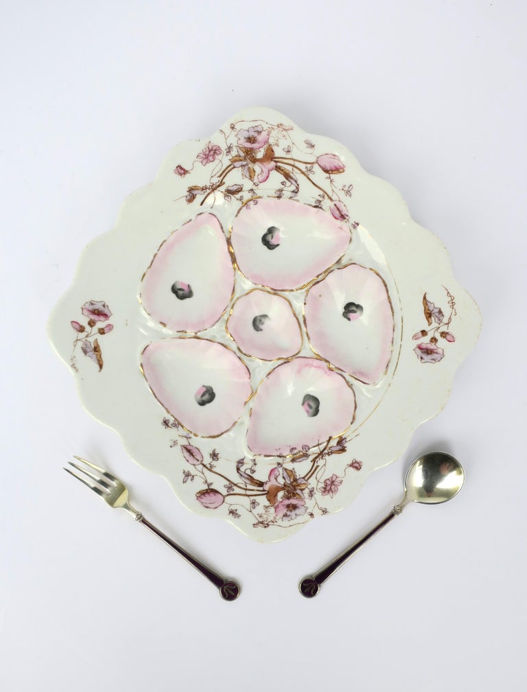 David Andersen Sterling Silver Enamel Fork Spoon Appetizer Serving Set ...