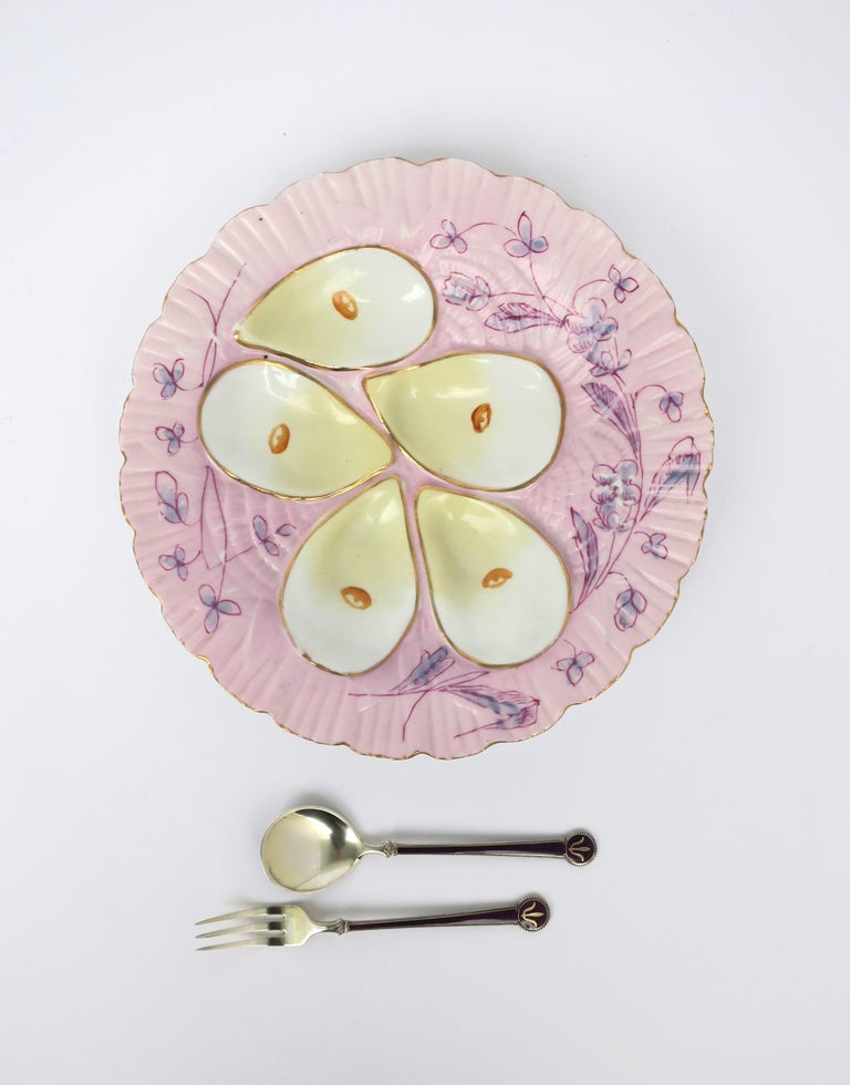David Andersen Sterling Silver Enamel Fork Spoon Appetizer Serving Set ...