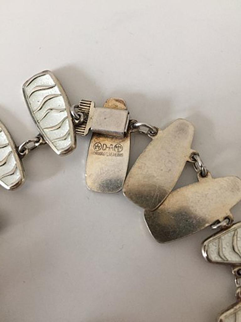 David Andersen Sterling Silver with Enamel Necklace and Ear Clips For ...