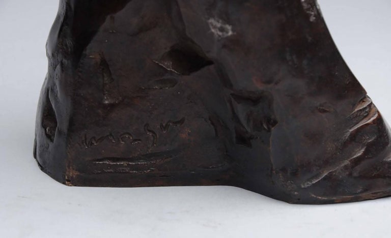 David Aronson - Large Bronze Sculpture Judaica Biblical Moses Figure ...