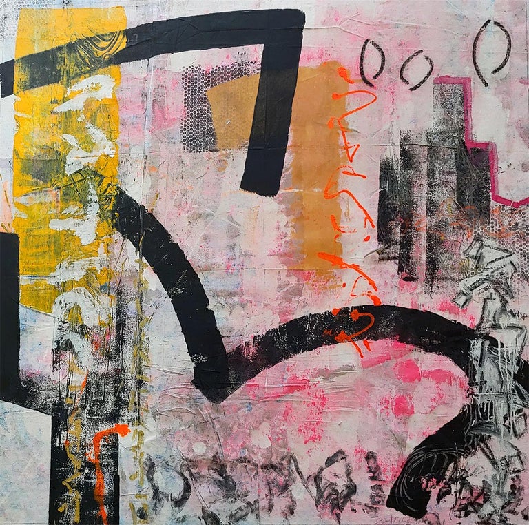 David Austin - "Abstract View of the City" 60x60 acrylic on canvas For ...