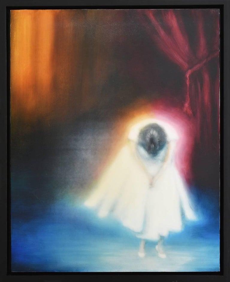 David Austin - all That's Left (Vertical Figurative Painting on Panel ...