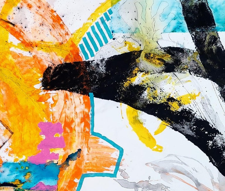 David Austin - "Gilded Accretion" 60x60 acrylic, oil, spray paint on ...