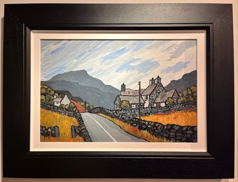 David Barnes - 'North Welsh Village' Contemporary landscape painting ...