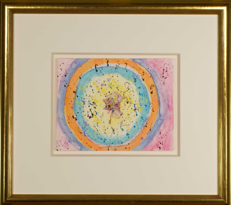 David Barnett - "Hibiscus Surrounded by the Sun" iridescent acrylics ...