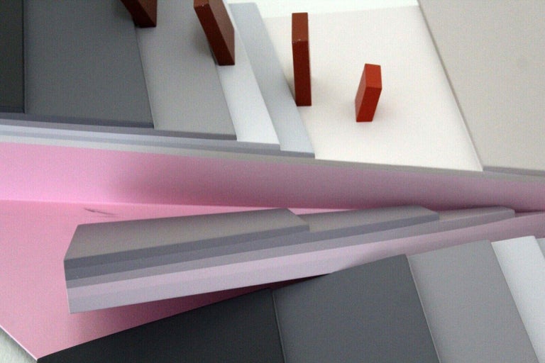 David Barr Structuralist Relief #259 Signed Acrylic Painting on ...
