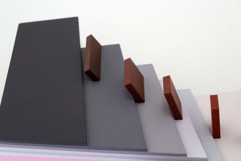David Barr Structuralist Relief #259 Signed Acrylic Painting on ...