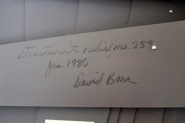 David Barr Structuralist Relief #259 Signed Acrylic Painting on ...