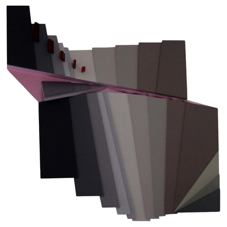 David Barr Structuralist Relief #259 Signed Acrylic Painting on ...