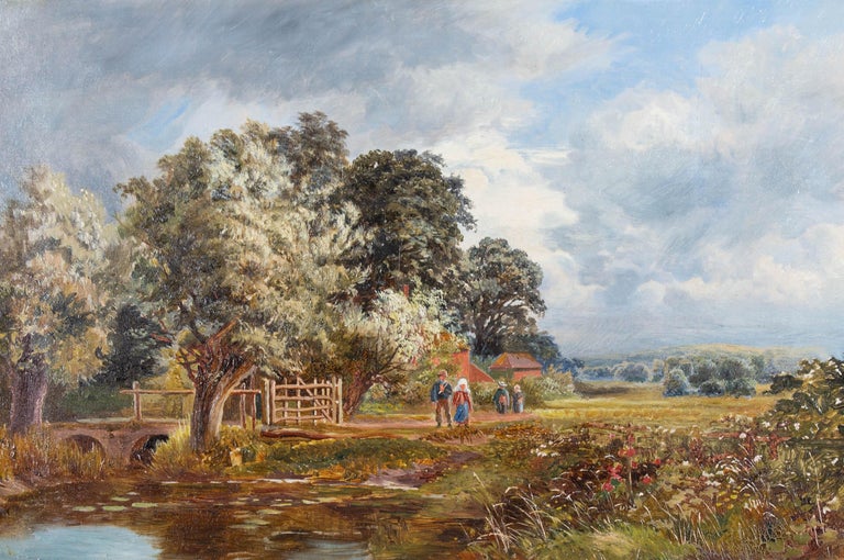 Manner of David Bates (1840-1921) - Mid 20th Century Oil, Countryside ...