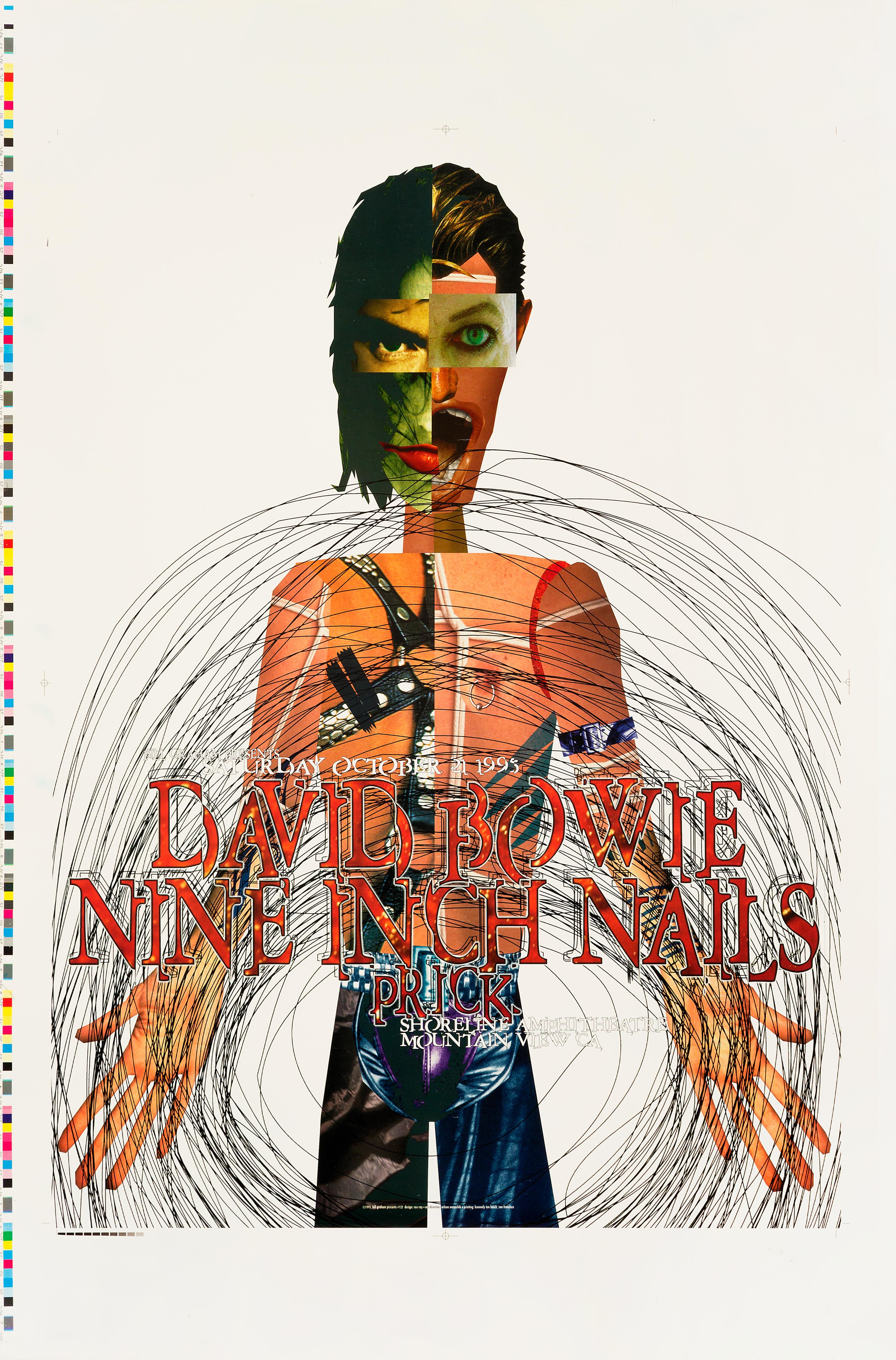 David Bowie and Nine Inch Nails Original US Concert Poster Proof, 1995 ...